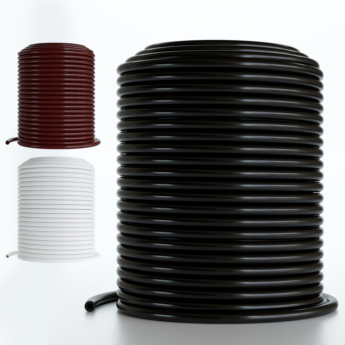 1/4 Drip Irrigation Tubing, 200 Feet, Flexible PVC Plastic Drip Irriga ...